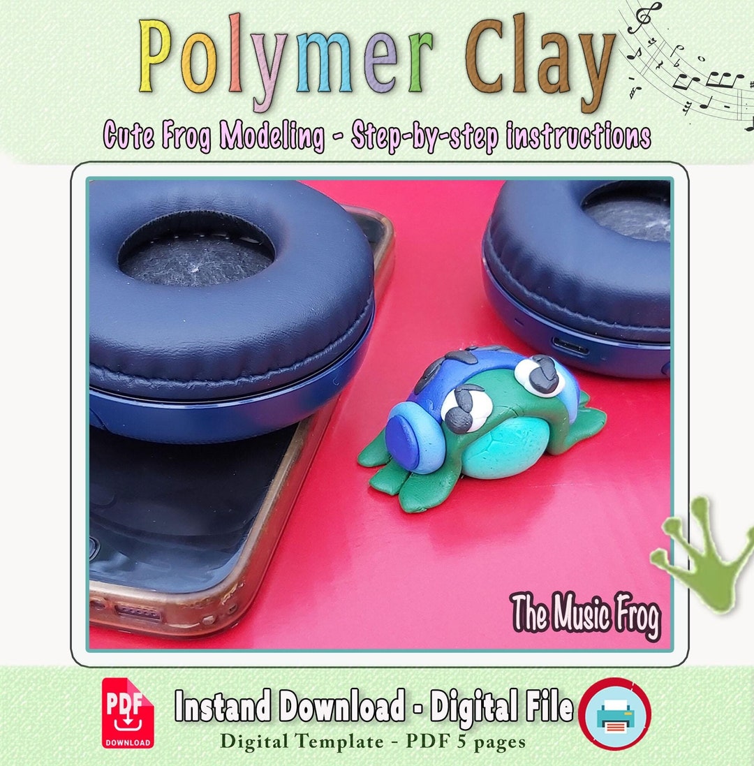Clay Frog, Polymer Clay Figure, Polymer Clay Tutorial, Air Dry Clay ...