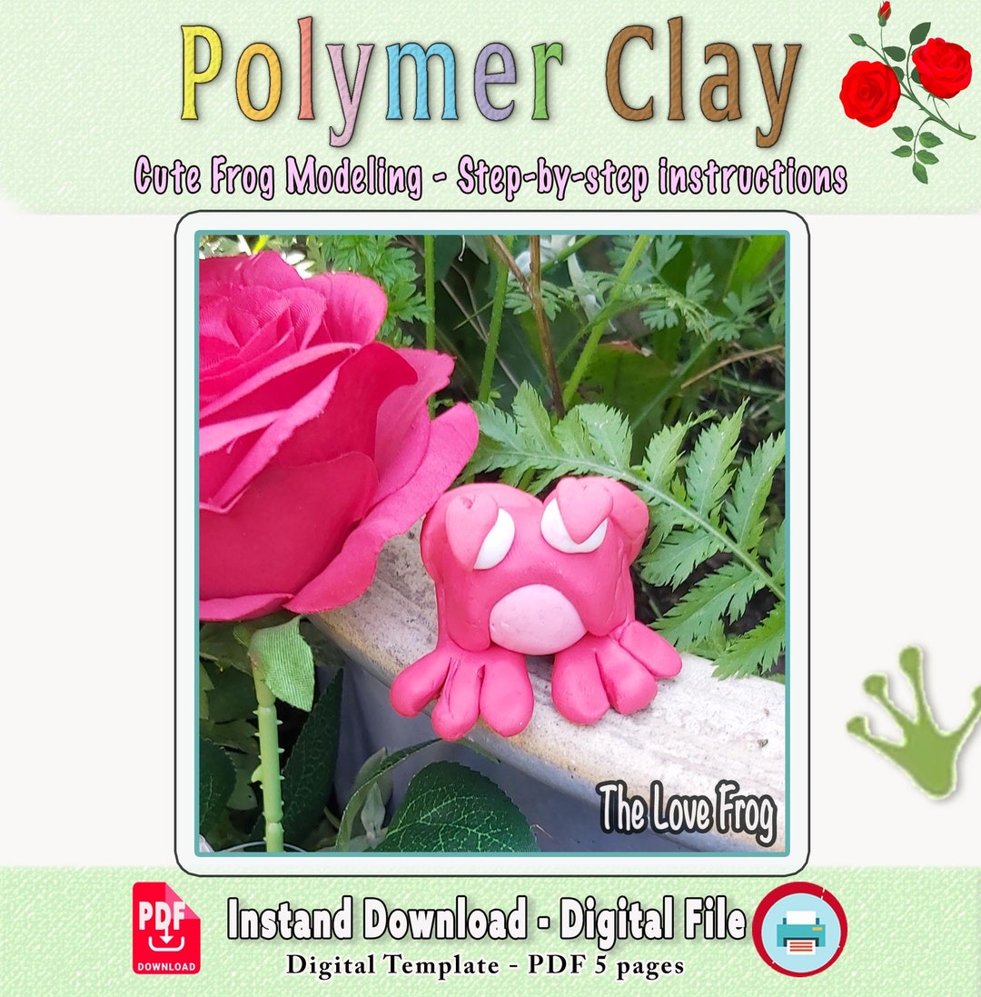 Polymer Clay Frog Tutorial: 'the Love Frog' Project (PDF) - Etsy