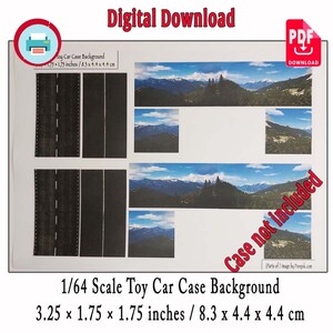 Papercraft Miniature Car Mountain Road Background Set, Scale Case ...