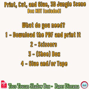 Toco Toucan Shadow Box, Toucan Diorama, Toucan Wall Hanging, Bird ...