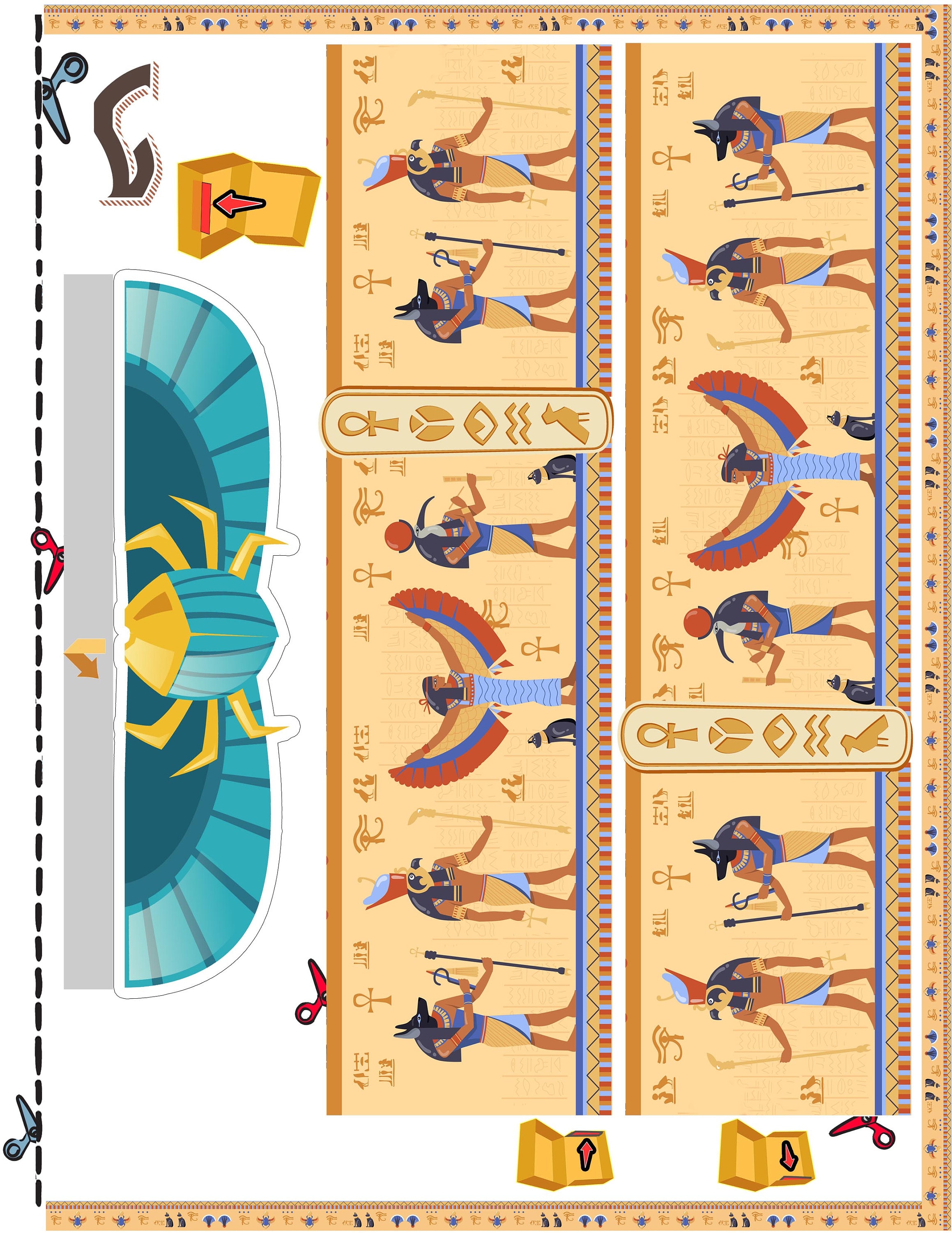 Printable Shoebox Diorama. Create Your Own Egyptian Landscape Scenery ...