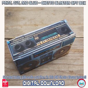 Easy and Fun DIY Gift Box in Boombox Style, DIY Money Giftbox, Paper ...