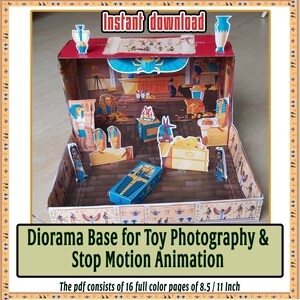 Printable Shoebox Diorama. Create Your Own Egyptian Landscape Scenery ...