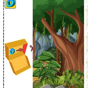 Printable Shoebox Diorama Kit. Create a Forest Habitat. Paper Craft for ...