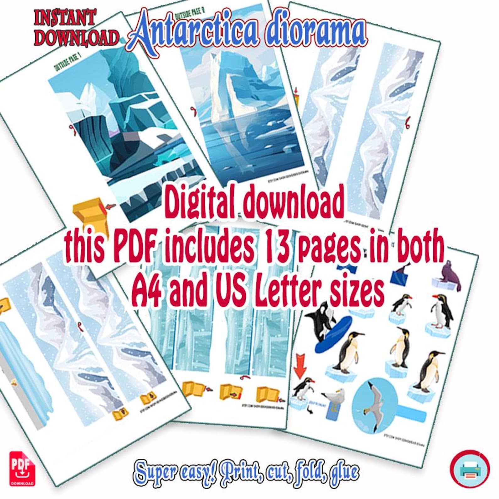 Polar Shoebox Diorama, Create Your Arctic Diorama With Penguins and ...