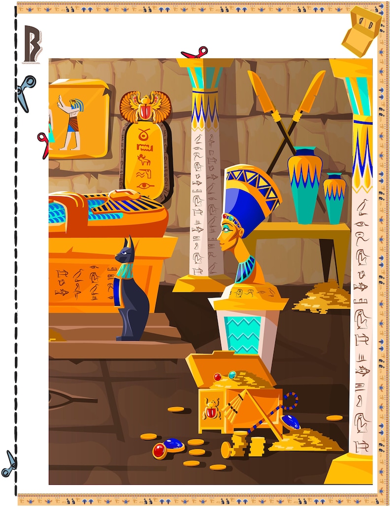 Printable Shoebox Diorama. Create Your Own Egyptian Landscape Scenery ...