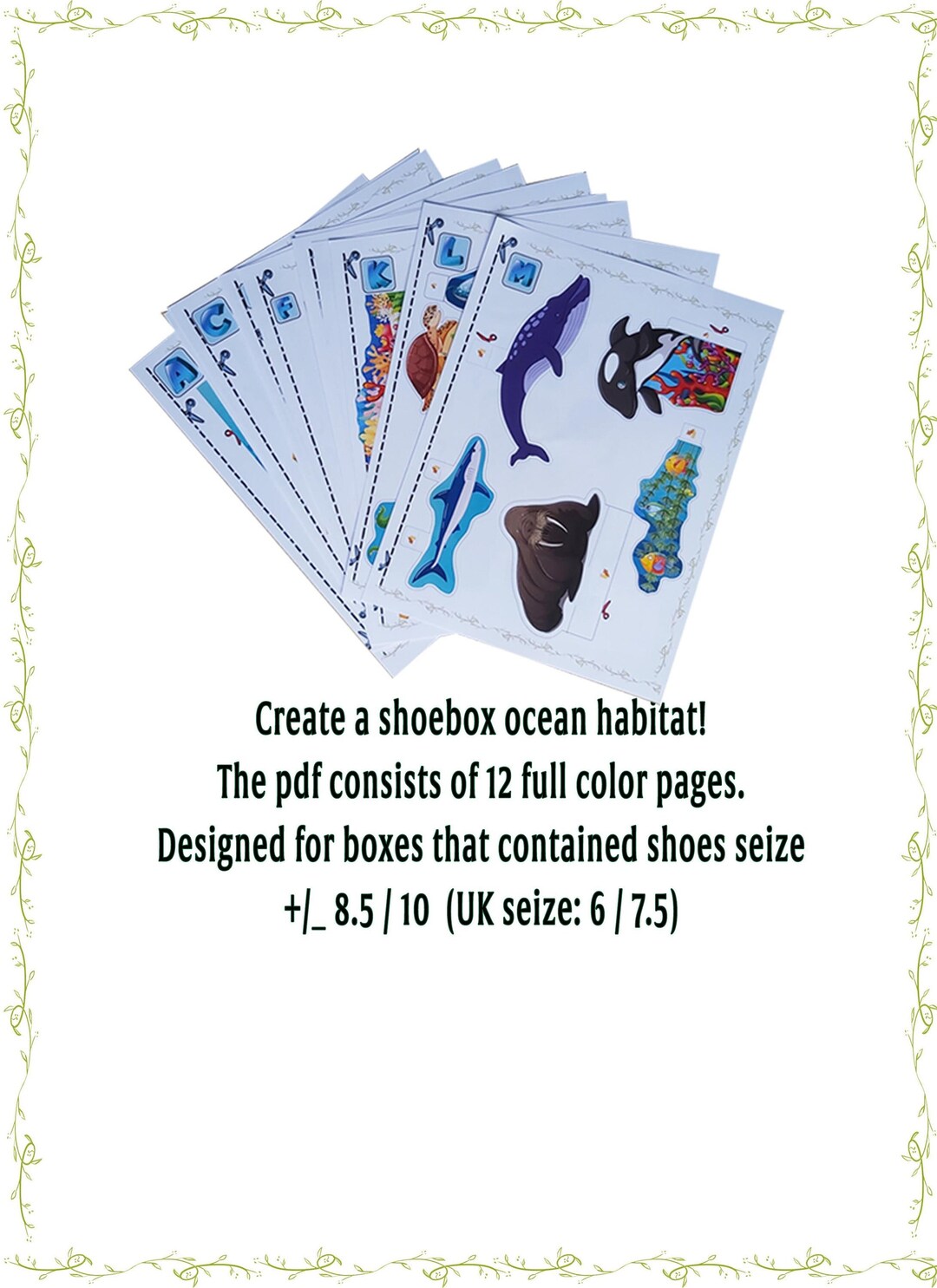 Printable Diorama Cut & Paste Shoebox Project Create Your Own - Etsy