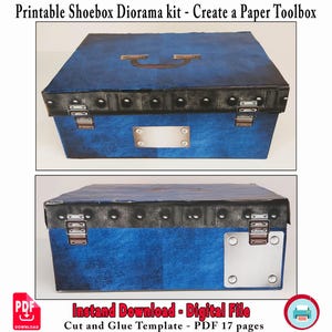 DIY Construction Birthday Gift Box, Toolbox Gift Box Template,dad Gift Box, Cutting Template for ...