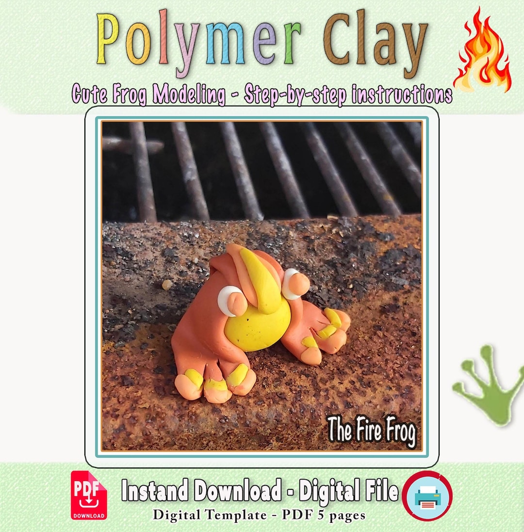 Fire Frog Polymer Clay Tutorial: Beginner Project (PDF) - Etsy UK
