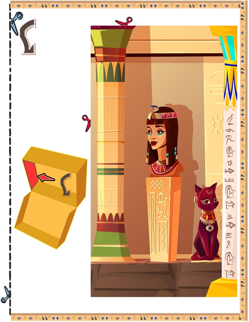 Printable Shoebox Diorama. Create Your Own Egyptian Landscape Scenery ...
