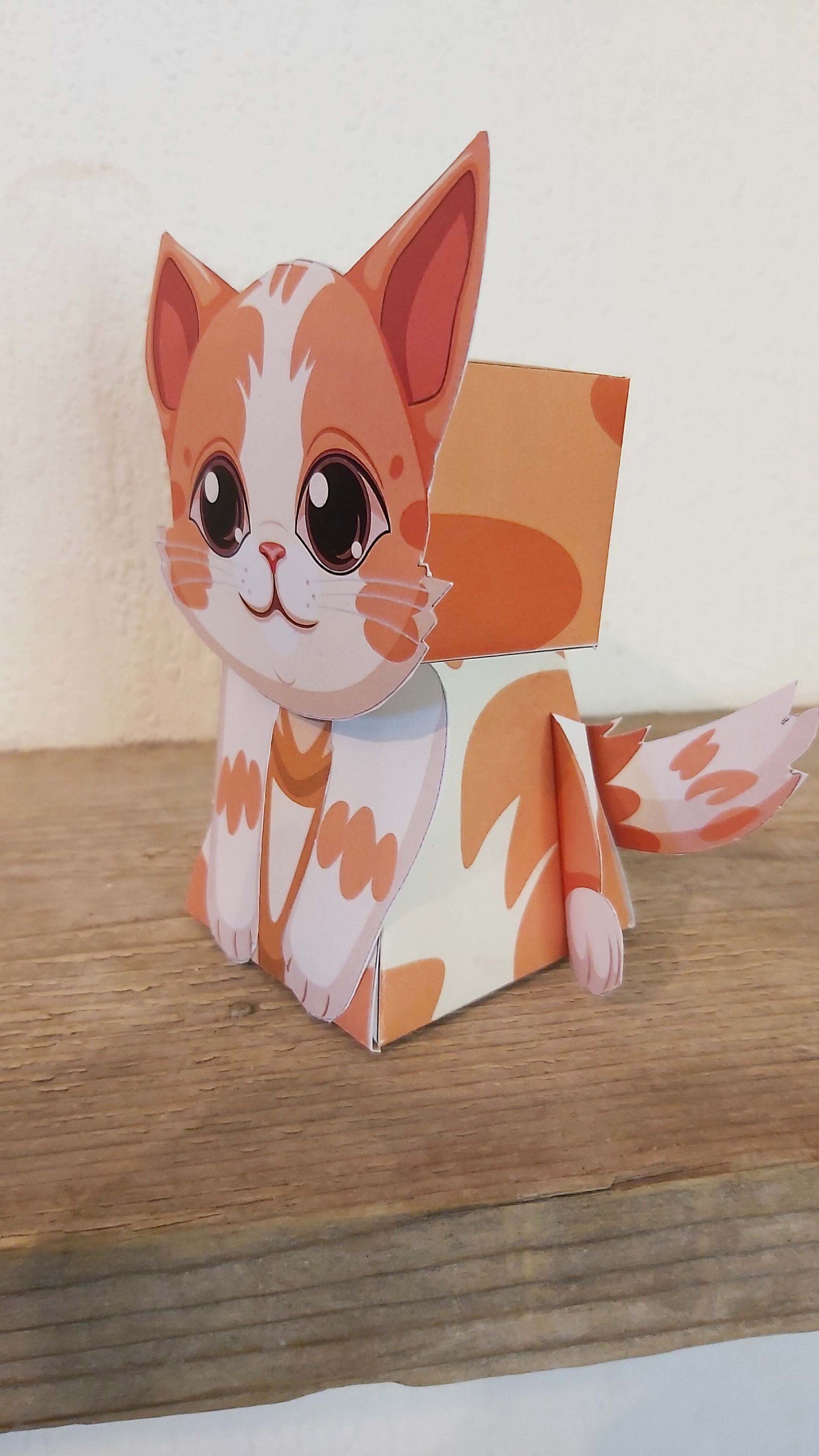 Papercraft Cat 3D Model: Cut & Paste Ornaments (digital Download) - Etsy