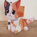Papercraft Cat 3D Model: Cut & Paste Ornaments (digital Download ...