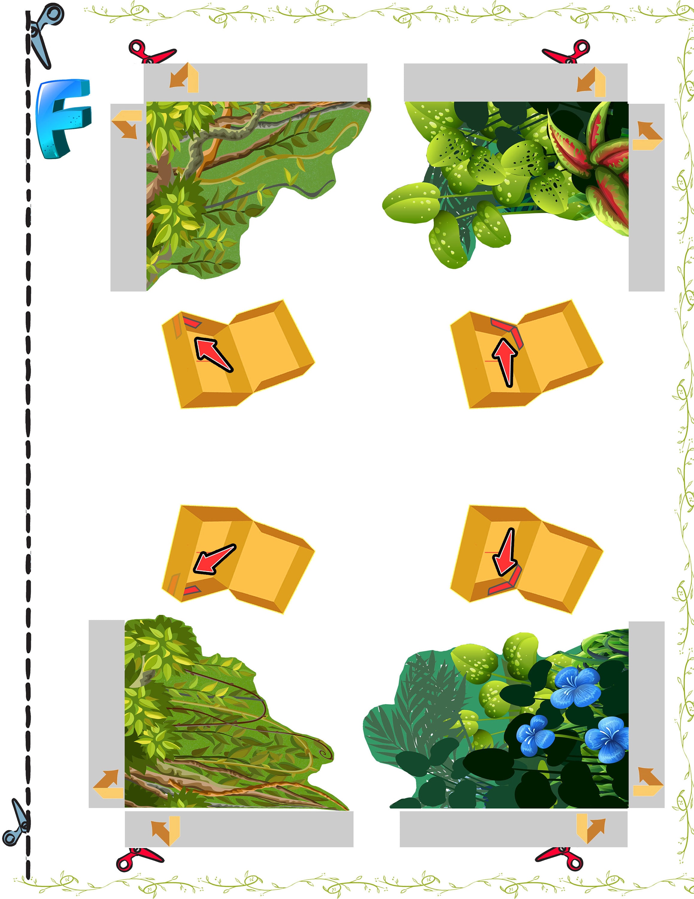 Printable Ecology & Biology Shoebox Diorama, Create Your Own Rainforest ...