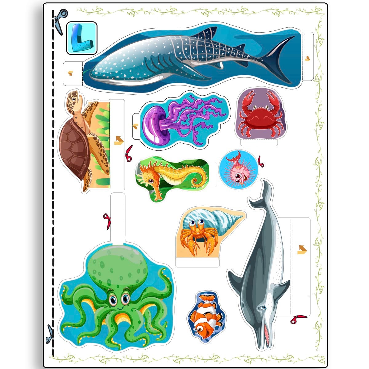 Printable Shoebox Diorama, Create a Savanna Habitat, Ocean Habitat ...