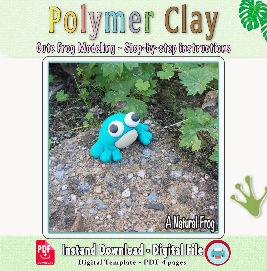 Polymer Clay Frog Tutorial: Beginner-friendly Project (PDF Pattern) - Etsy