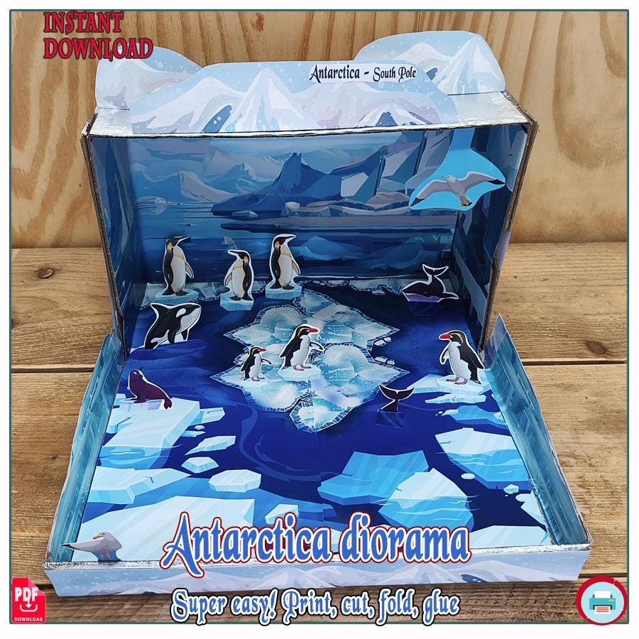 Polar Shoebox Diorama, Create Your Arctic Diorama With Penguins and ...