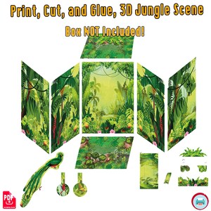 Quetzal Bird Shadow Box, Quetzal Paper Diorama, Quetzal Wall Hanging ...