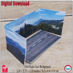1:64 Scale Mountain Road Diorama – Diecast Car Display (PDF Download ...