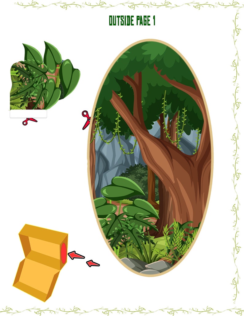 Printable Shoebox Diorama Kit. Create a Forest Habitat. Paper Craft for ...