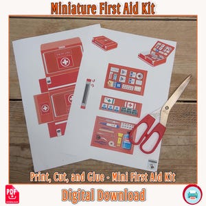 Mini First Aid Kit, Small First Aid Kit, Paper First Aid Kit, DIY Gift ...