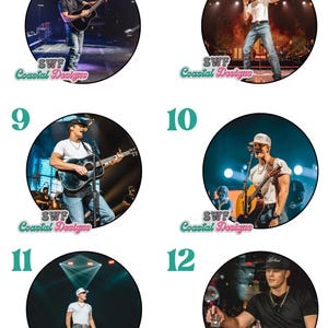 Country Music Cardstock, Country Music Rounds, Car Freshies, Cardstock ...