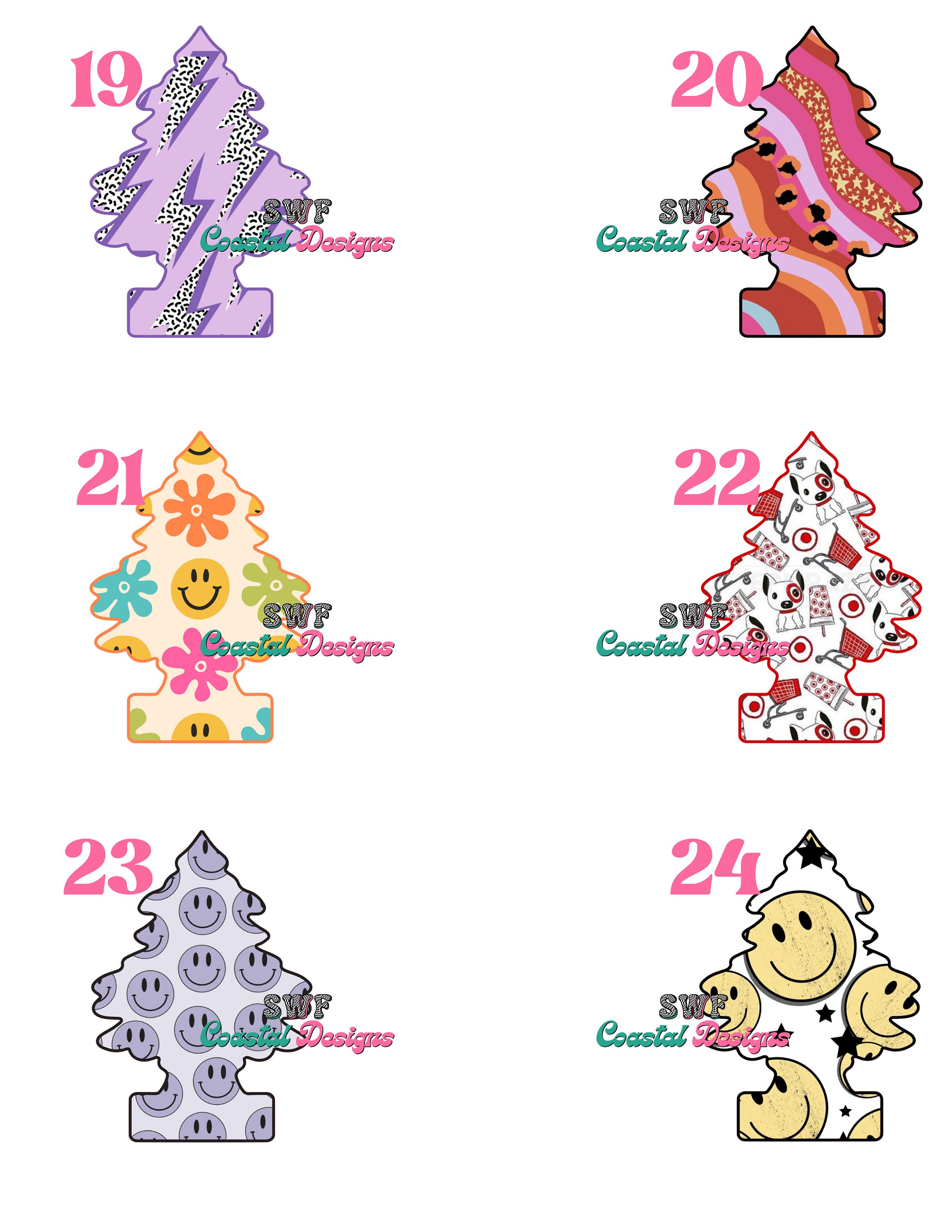 Tree Car Freshie Cardstock, Tree Cardstock, Aroma Bead Freshie, Freshie ...