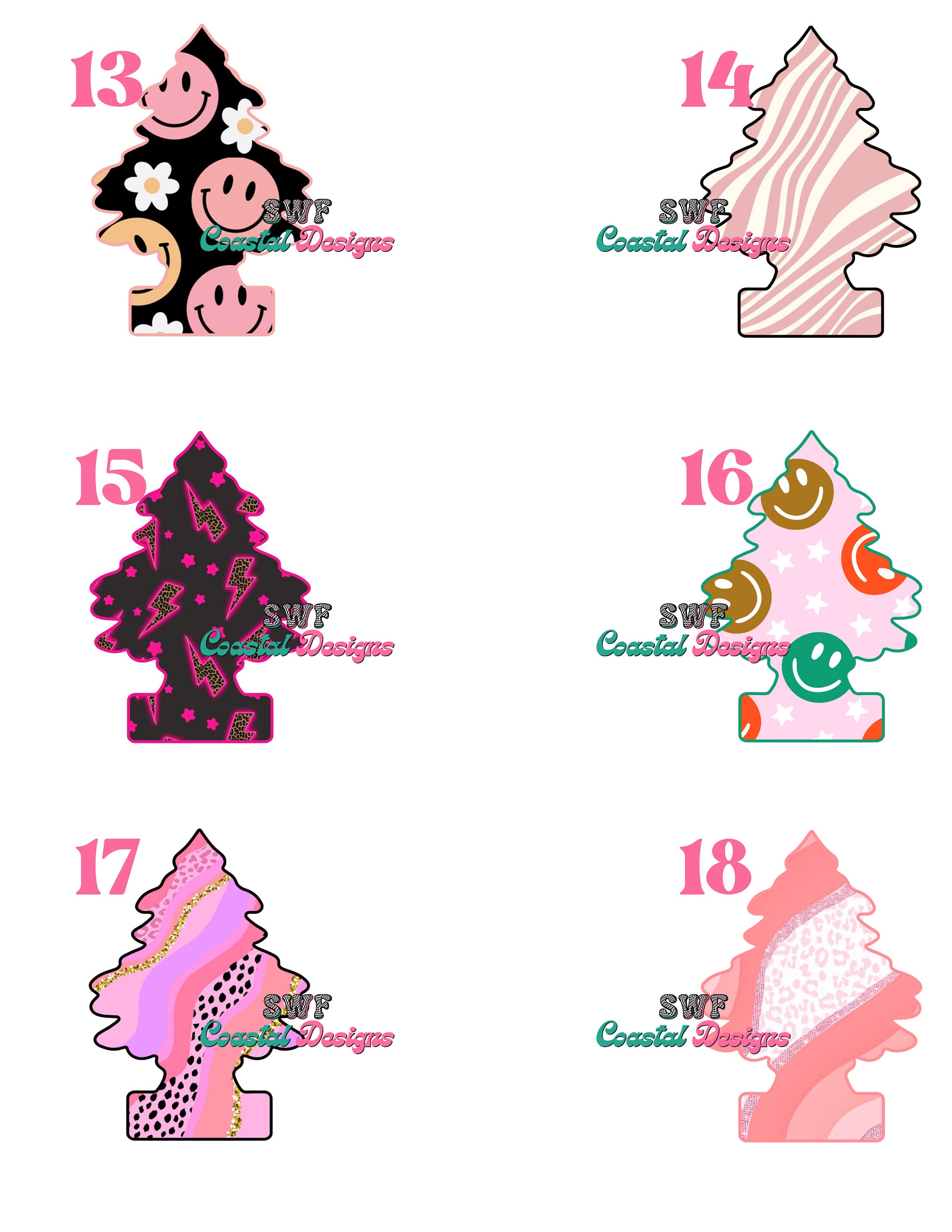 Tree Car Freshie Cardstock, Tree Cardstock, Aroma Bead Freshie, Freshie ...