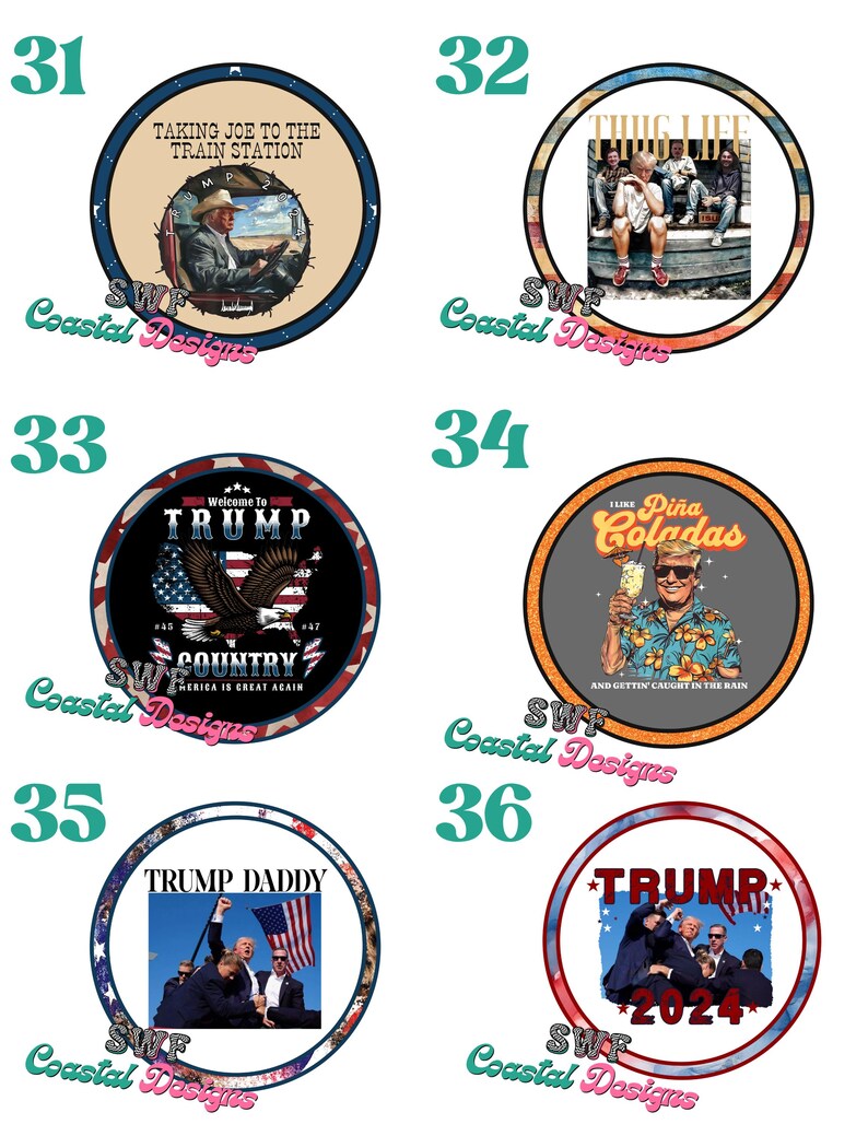 Trump Cardstock, Circle Cardstock Cutouts, Car Freshies, Freshie ...