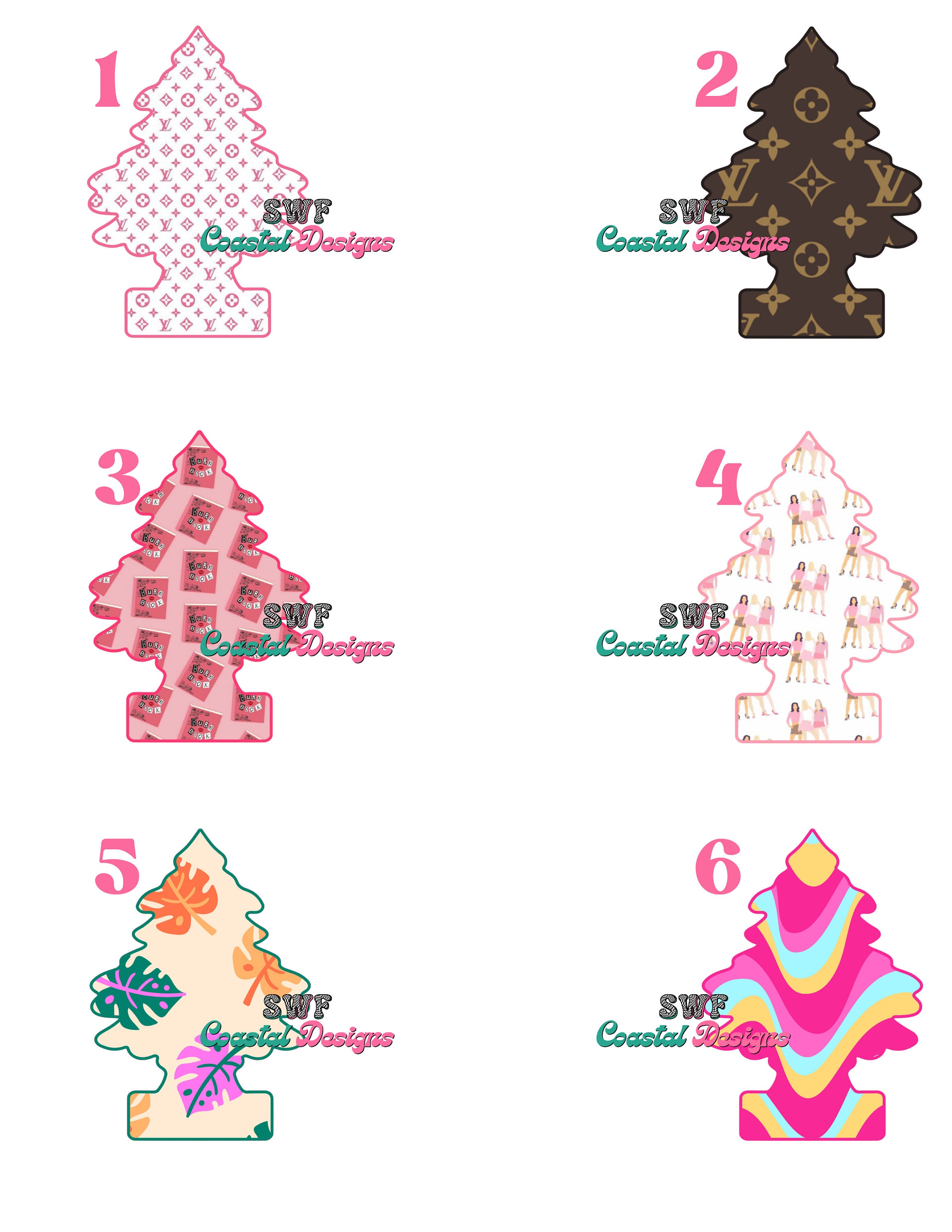 Tree Car Freshie Cardstock, Tree Cardstock, Aroma Bead Freshie, Freshie ...