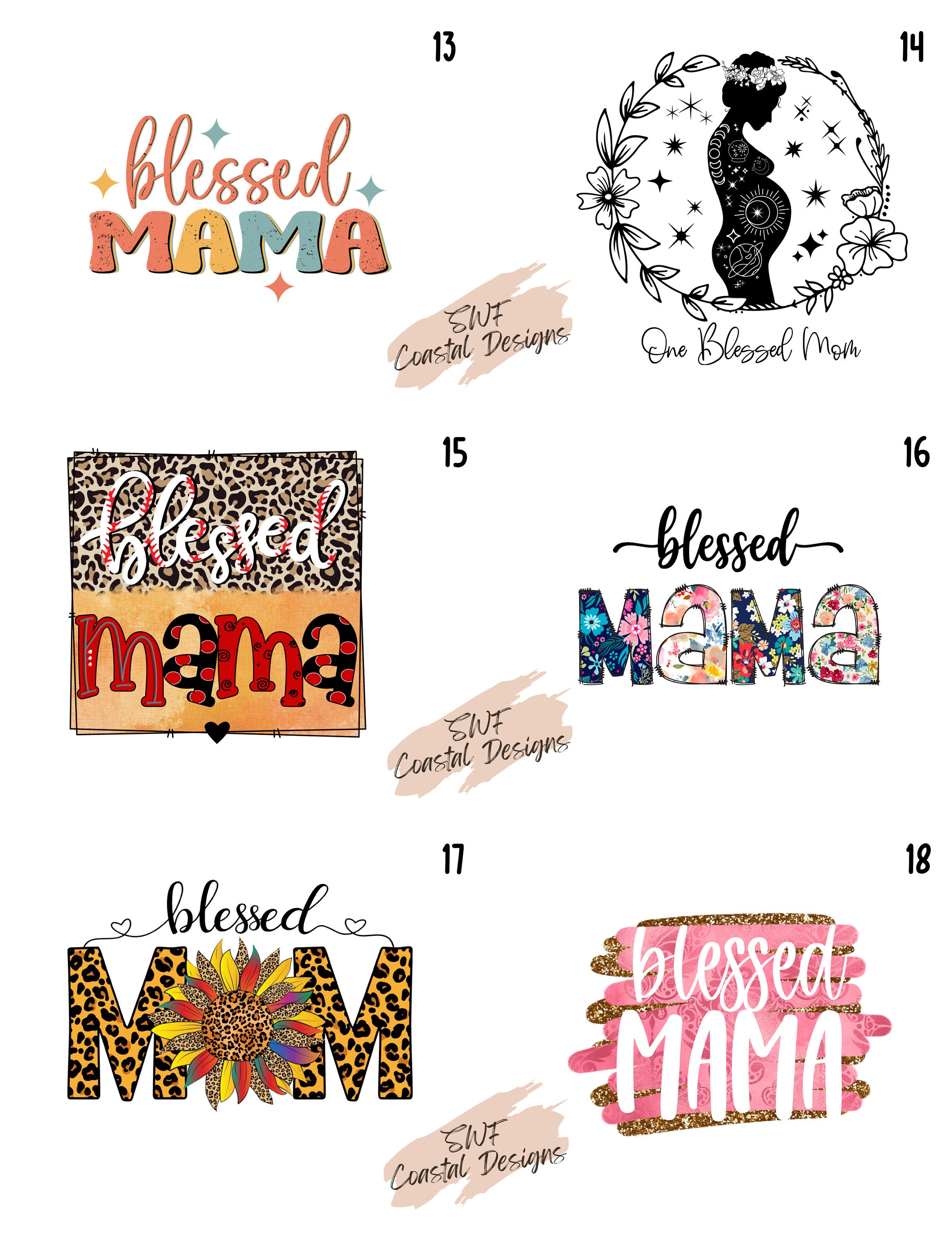Mom Car Freshie Cardstock Blessed Mom Cardstock Mama Car - Etsy