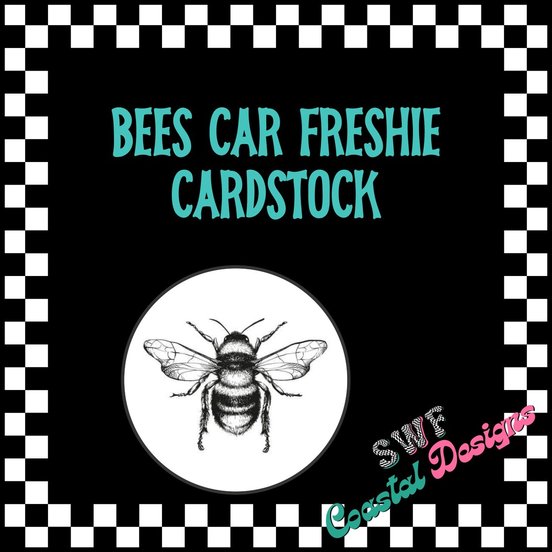 Bee Freshie Cardstock Rounds, Bee Theme Cardstock, Bee Freshies ...