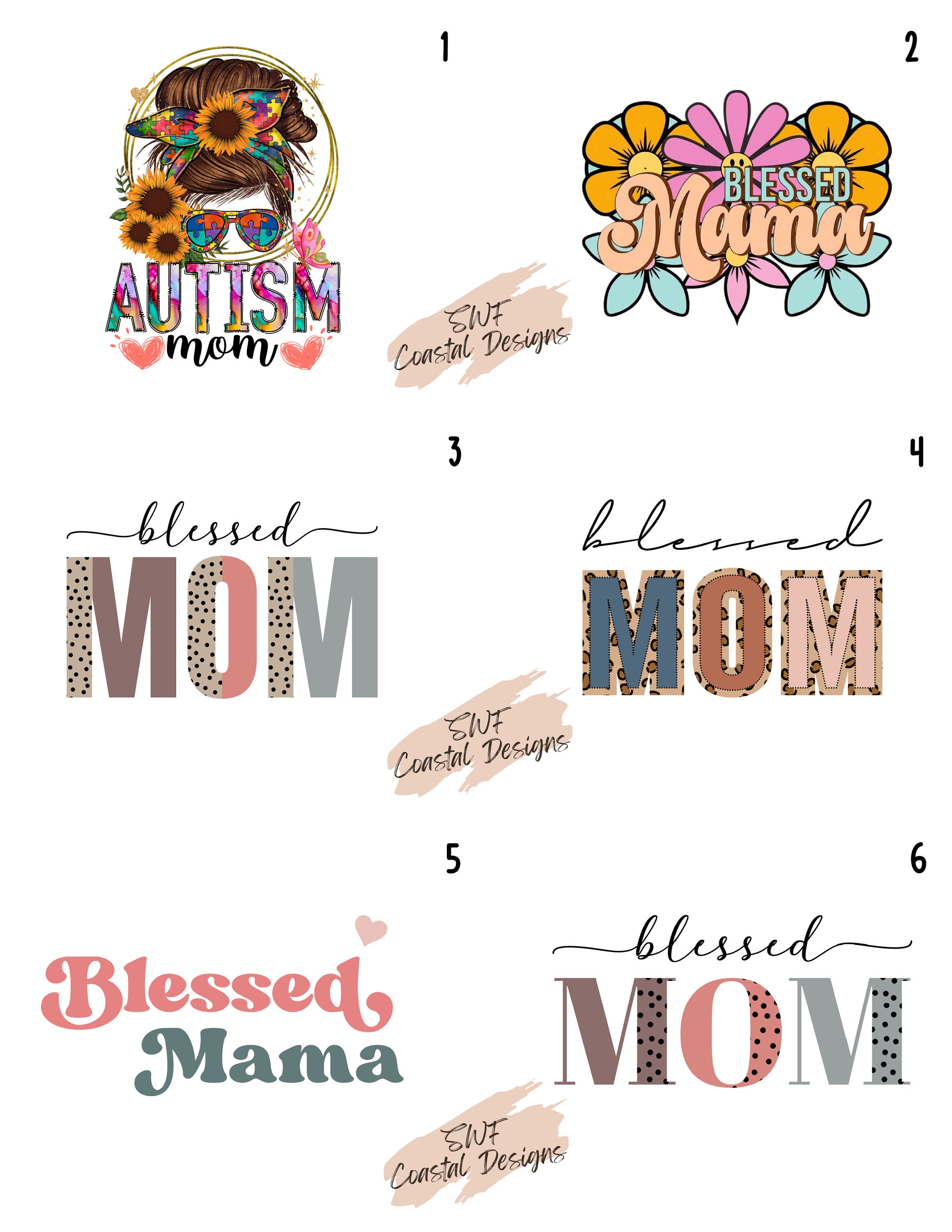 Mom Car Freshie Cardstock Blessed Mom Cardstock Mama Car - Etsy