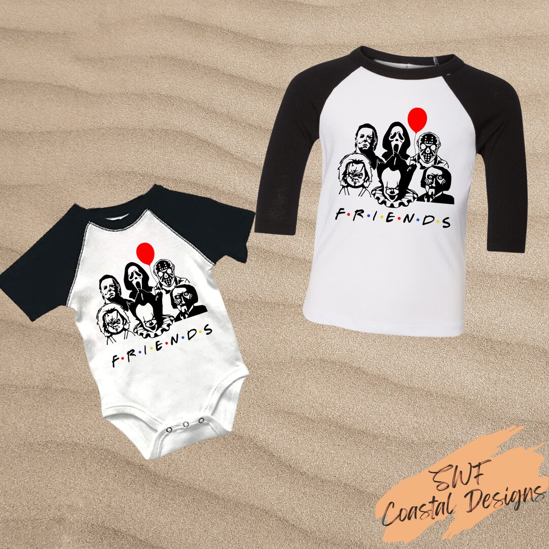 Horror Movie Characters Kids Shirt | Halloween Movie Gift | Scary Movie ...