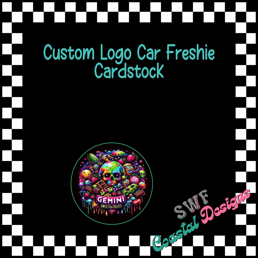 Custom Logo Cardstock, Business Logo Car Freshie, Custom Logo Freshies ...