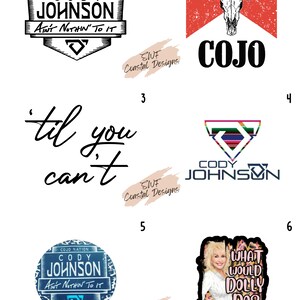 Country Music Car Freshie Cardstock | Country Songs Cardstock | Western ...