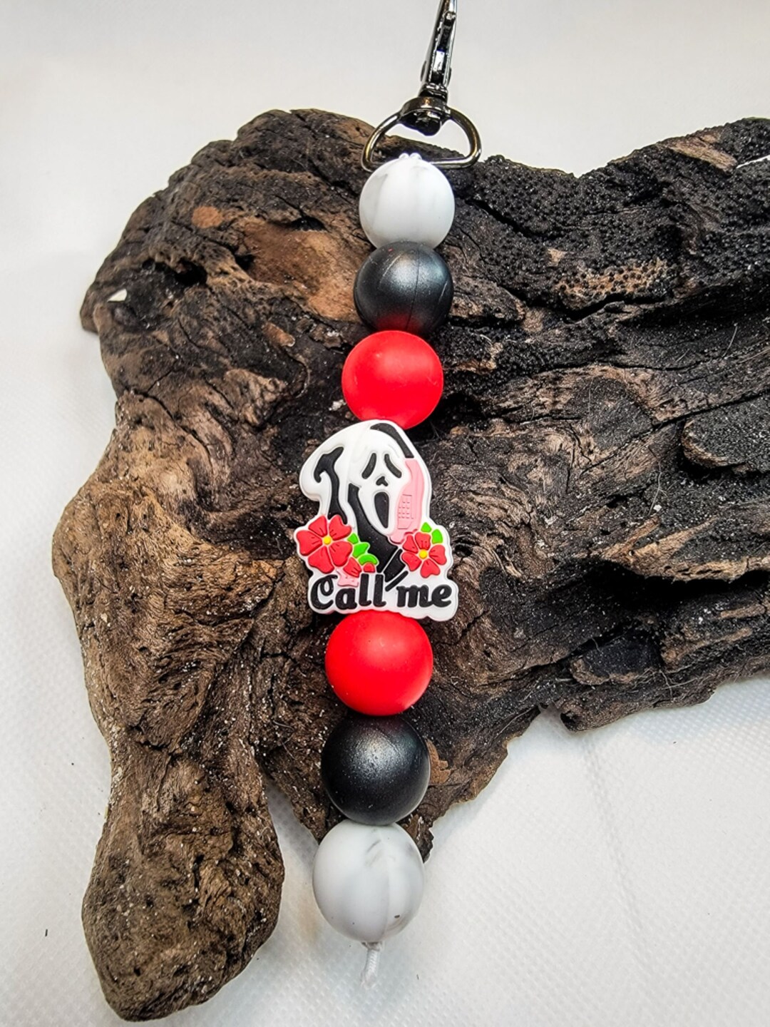 Scream Keychain Ghostface Key Ring Halloween Custom Keychain Bag ...