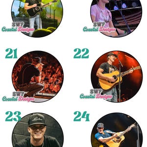 Country Music Cardstock, Country Music Rounds, Car Freshies, Cardstock ...