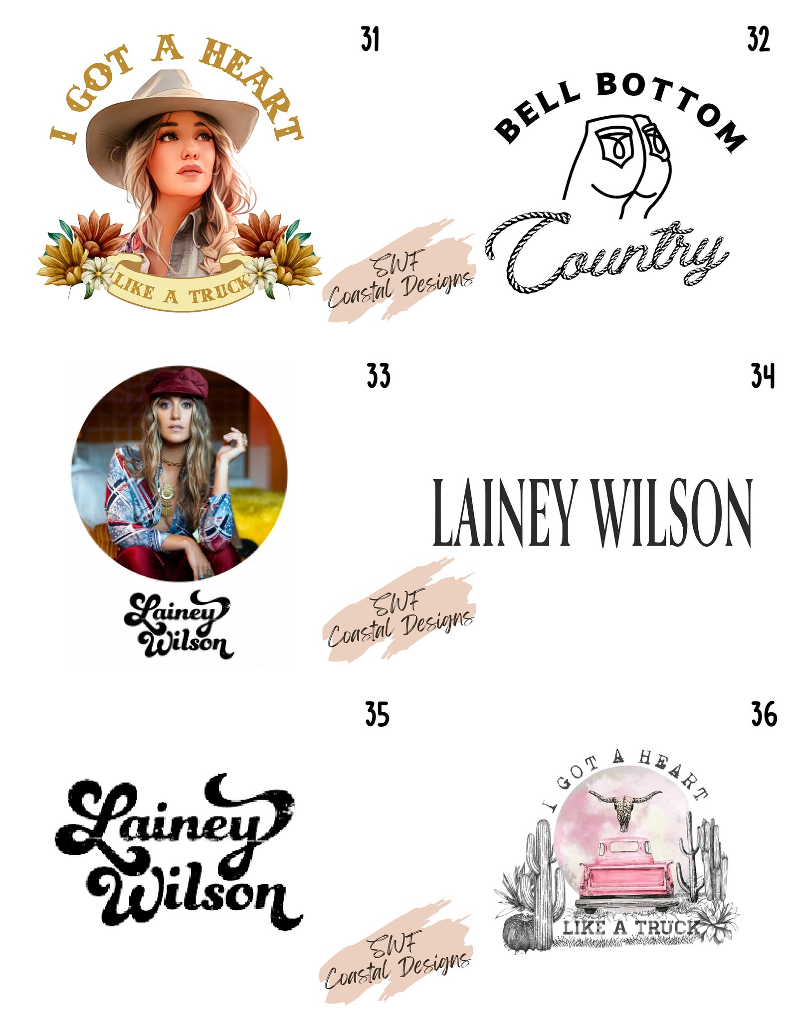 Country Music Car Freshie Cardstock | Country Songs Cardstock | Western ...