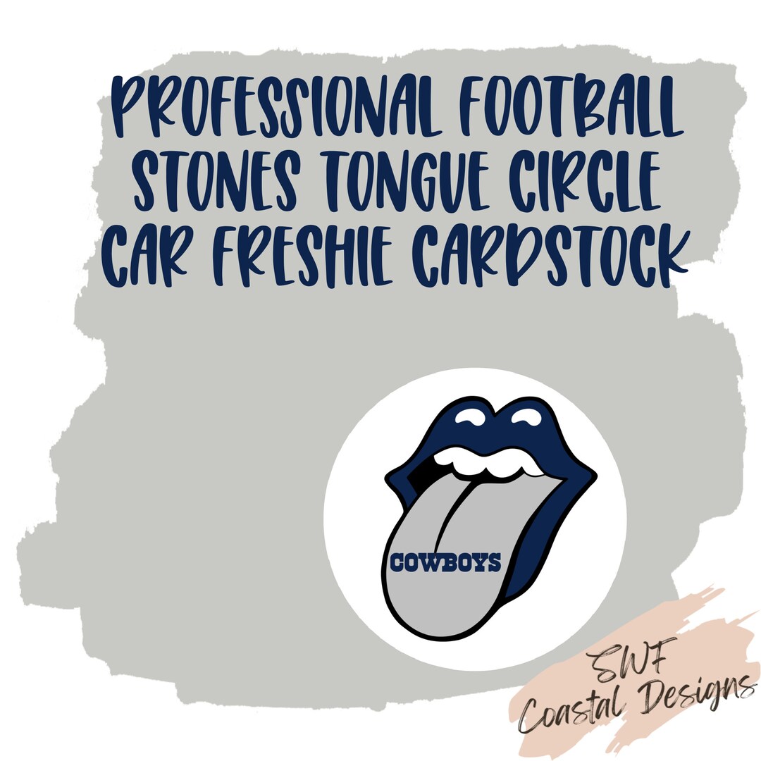 Professional Football Stones Tongue Circle Cutouts Stones Tongue Circle ...