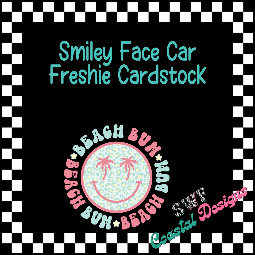 Smiley Face Cardstock, Retro Freshie, Retro Smiley Face Cardstock ...