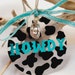 Cow Print Howdy Car Charm * Custom Car Hanger * Rearview Mirror Car ...