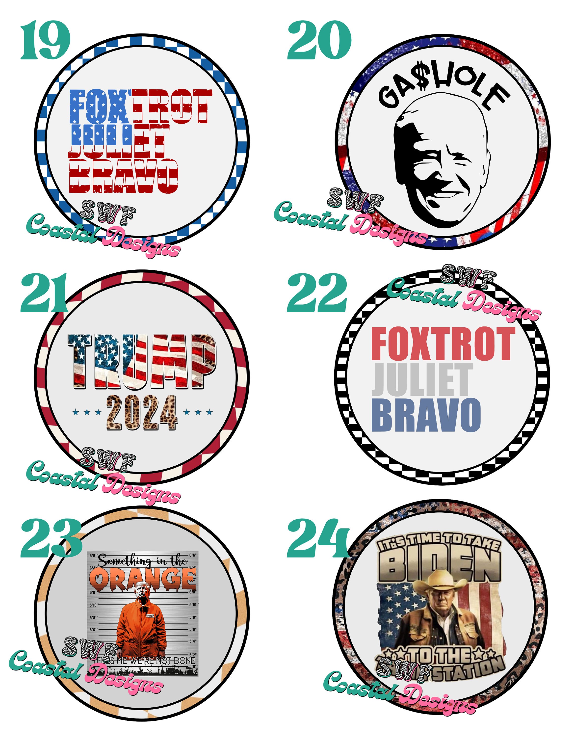 Trump Cardstock, Circle Cardstock Cutouts, Car Freshies, Freshie ...
