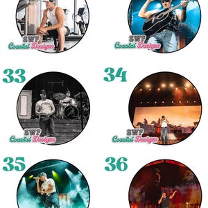 Country Music Cardstock, Country Music Rounds, Car Freshies, Cardstock ...