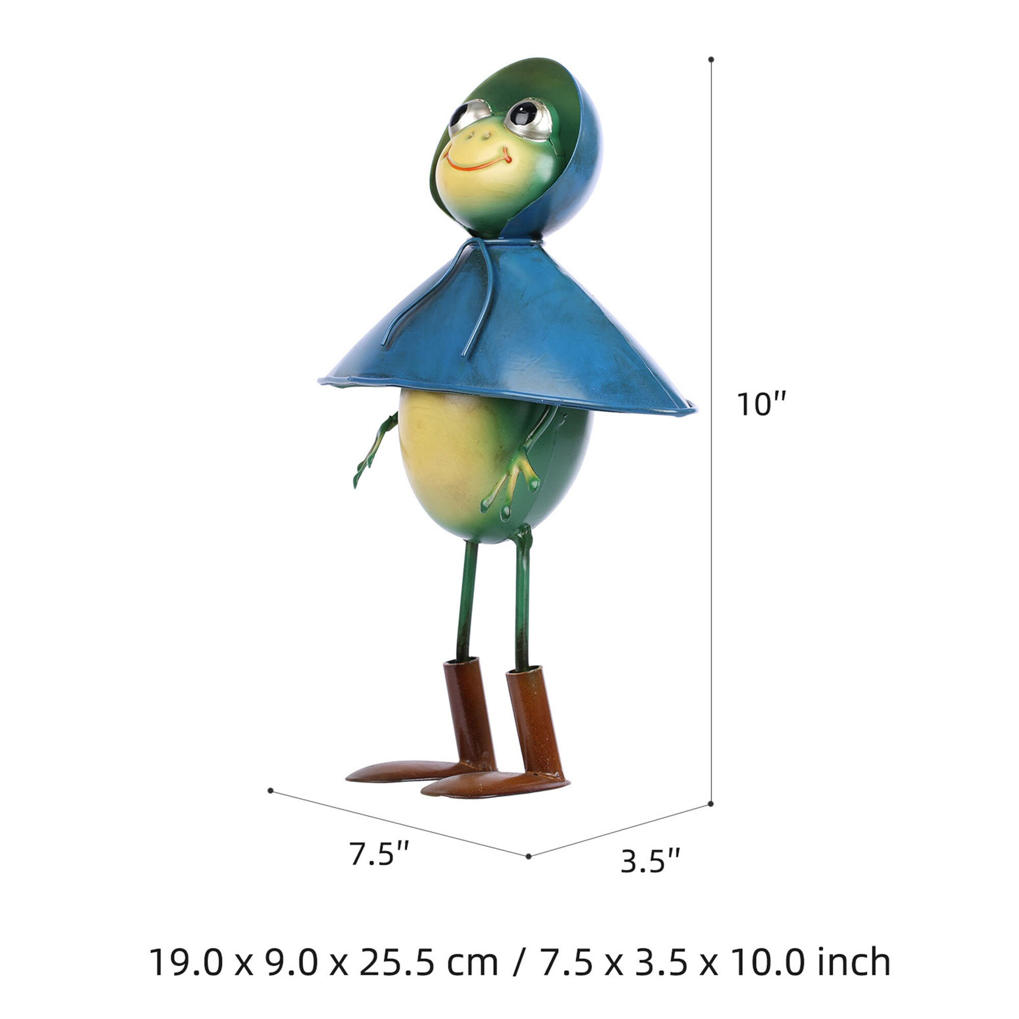 Frog Garden Decormetal Yard Art Standing Frog Figurines for - Etsy