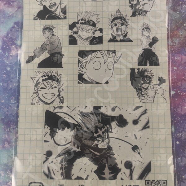 Black Clover Stickers - Etsy