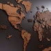 3D Wooden Wall Map of the World 300x167cm - Etsy