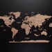 3D Wooden Wall Map of the World 300x167cm - Etsy