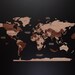 3D Wooden Wall Map of the World - 200x111cm - Etsy