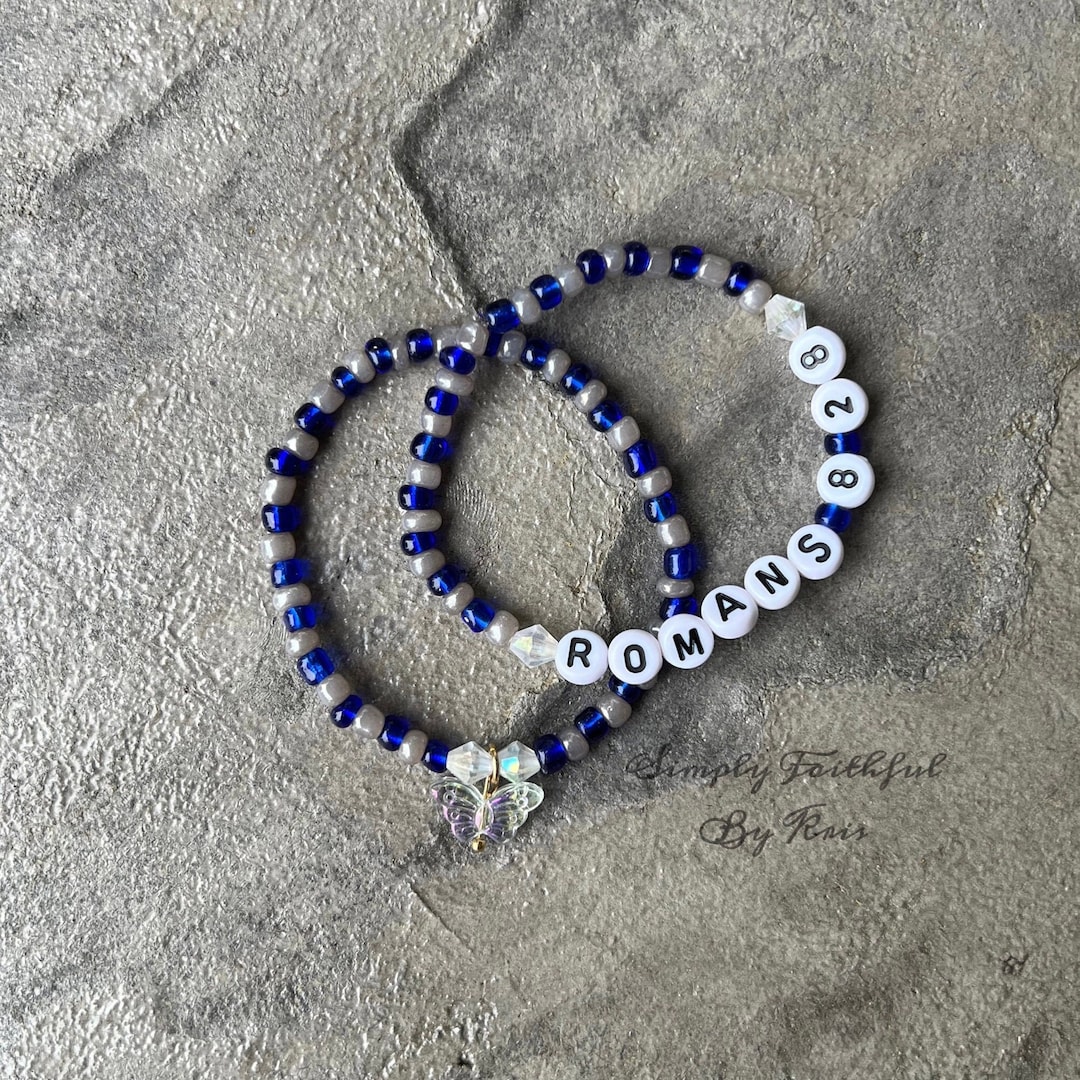 Romans 8:28 Bible Vers Bracelet Set - Etsy