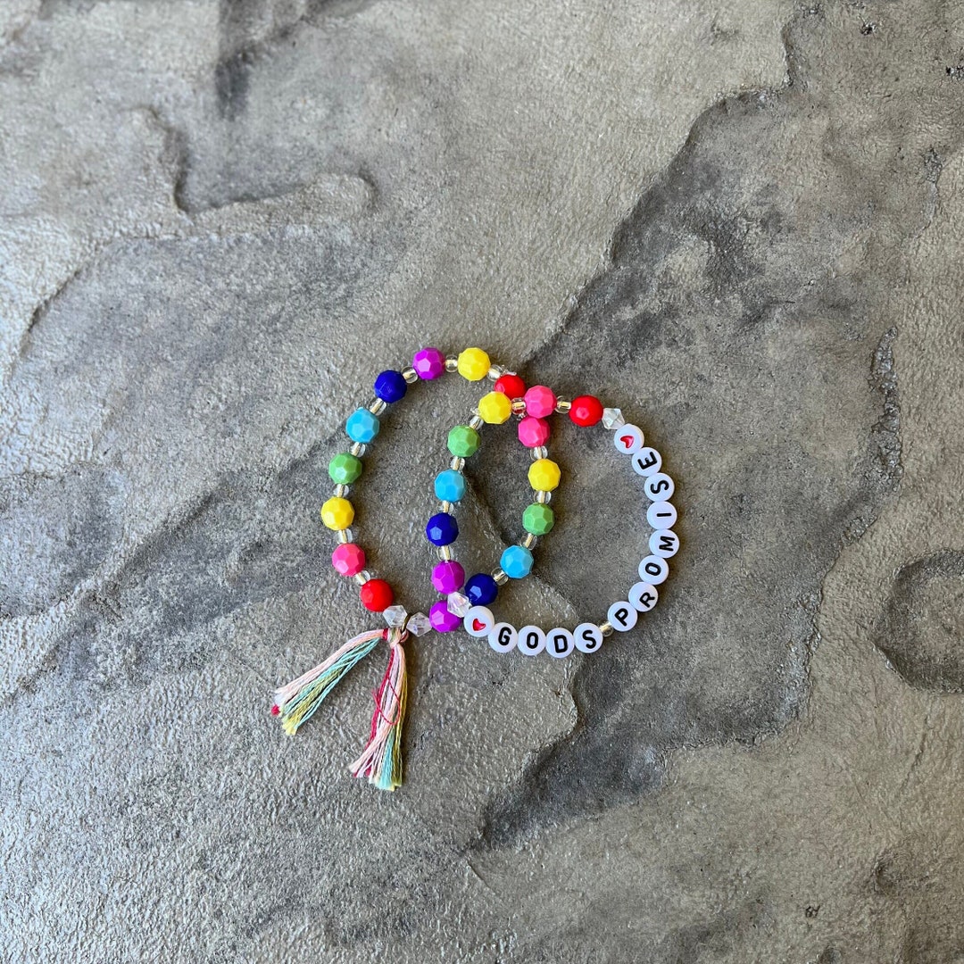 Gods Promise Rainbow Bracelet Set - Etsy